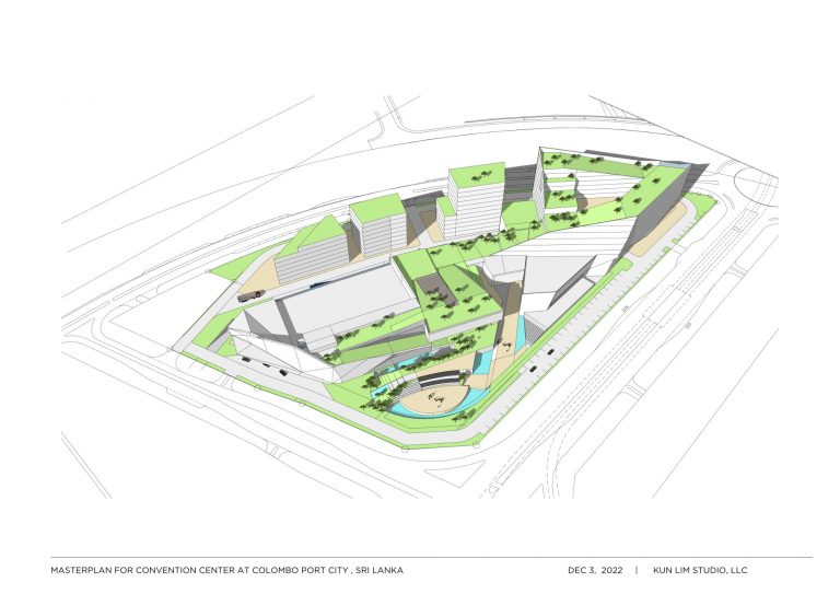 Masterplan for Convention Center, Colombo Port City, Sri Lanka – Kunlim.com